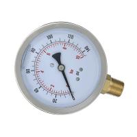 China 100mm M20*1.5 Threaded Winters Shockproof Glycerine Pressure Gauge for Pressure Readings for sale