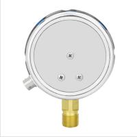 China 100mm Nominal Diameter Stainless Iron Water Pressure Gauge 0.1-100 Mpa for Industrial for sale