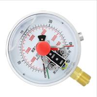 China 100mm Electric Contact Mpa Pressure Gauge -1...0...100 Mpa Range Shockproof Apparatus for sale
