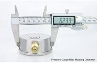 China 60mm YN60 1-600 Bar Precision Pressure Gauge for Glycerol Filling Fuel Pressure Testing for sale