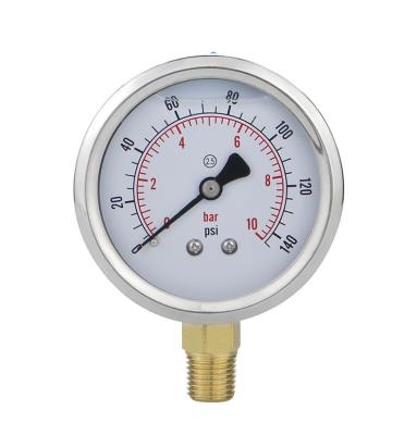 China 2.5% Precise Pressure Test Pressure Meter with Customized Logo and M14*1.5 Thread for sale