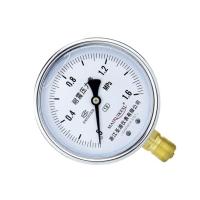 China YN100 100mm Dial Liquid Air Pressure Gauge 100MPa Glycerol Filled Pressure Indicator for sale