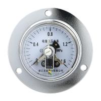 China 62.5mm Flange Type Magnetic Pressure Gauge with Electric Contact 0.1-60mpa M14*1.5 for sale