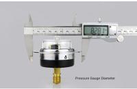 China Zhejiang Made 2.5% Precision Axial Pressure Gauge for Air Pressure Measurement YX60ZT for sale