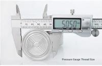 China Glycerin Pressure Gauge Manometer with Sanitary Diaphragm and Stainless Steel Construction for sale