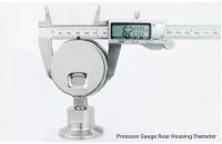 China Glycerin Pressure Gauge Manometer with Sanitary Diaphragm and Stainless Steel Construction for sale