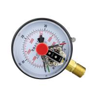 China Copper Joint 100mm Magnetic Fuel Gas Pressure Gauge with Contact Switch and OEM Automatic Control for sale