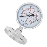 China 100mm Diaphragm Pressure Gauge for Oxygen Gas Pressure Measurement DN10/15/20 Flange Type for sale