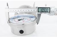China 100mm Diaphragm Pressure Gauge for Oxygen Gas Pressure Measurement DN10/15/20 Flange Type for sale