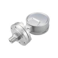 China Matte Stainless Steel 0-10mpa ZG1/2 M20*1.5 Thread Pressure Gauge With Diaphragm for sale