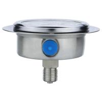 China Customized 2.5% Precision Axial Connected Manometer Liquid Filled Pressure Gauge for sale
