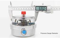 China 100mm Stainless Iron OEM Water Gas Pressure Gauge Tester with Magnetic Electrical Contact for sale