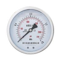 China Standard Thread M20*1.5 Back Connected Air Pressure Gauge for Gas and Liquid Measurement for sale