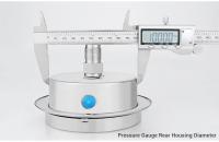 China Standard Thread M20*1.5 Axial Manometer Stainless Steel Housing Micro Pressure Gauge for sale