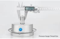 China Standard Thread M20*1.5 Axial Manometer Stainless Steel Housing Micro Pressure Gauge for sale