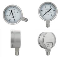 China All Stainless Steel 2.5% Precision Manometer Gauge for 250 Bar Hydraulic Oil Pressure for sale