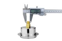 China YE60ZT 0-100KPa Range Axial Flange Edge Air Pressure Manometer with 2.5% Accuracy for sale