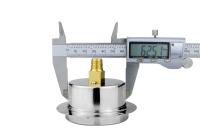 China YE60ZT 0-100KPa Range Axial Flange Edge Air Pressure Manometer with 2.5% Accuracy for sale