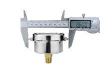 China YE60ZT 0-100KPa Range Axial Flange Edge Air Pressure Manometer with 2.5% Accuracy for sale