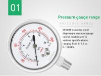 China 304 All Stainless Steel Capsule Micro Air Pressure Gauge for Gas Pressure Measurement for sale