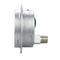 China Manufactured NPT Axial Pressure Gauge Flange Edge Universal Type 304ss Pressure Meter for sale