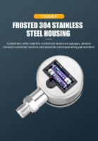 China All Stainless Steel 0.5% LCD Digital Pressure Gauge for Gas Liquid 304 SS Material for sale