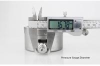 China 76mm Yueqing Pressure Instrument Manometer Pressure Gauge with Radial Diaphragm Seal for sale