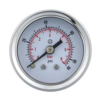 China 40mm Stainless Steel Housing 400bar General Pressure Gauge Manometer for 25 Range for sale