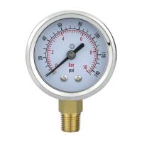 China High Precision 50mm Copper Joint Manometer for 0-10 Bar Gas Pressure Zhejiang Produced for sale