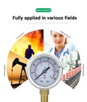 China Stainless Steel Housing Y50 Pressure Gauges for Customized Industrial Requirements for sale