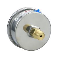 China NPT1/4 Thread 62.5mm Precision Oil-Filled Fuel Pressure Gauge Meter for Hydraulic System for sale