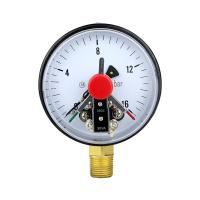 China Electrophoretic Housing M20*1.5 CE Certified Electric Contact Pressure Gauge Manometer for sale