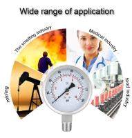 China Precision Instrument 1.6% Stainless Steel Pressure Gauge for Biogas Industry for sale