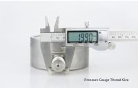 China Matte Stainless Steel Pressure Gauge M20*1.5 Thread 250mpa for Hydraulic Applications for sale