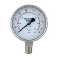 China Precision 1.6%.2.5% Radial Manometer 304 Stainless Steel Pressure Gauge for Industrial for sale