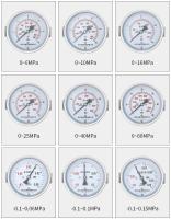 China OEM Supported 6bar 100mm Back Connection Manometer for Water/Oil/Gas Pressure Gauges for sale