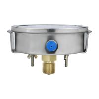 China Clamp Type Design 100mm Axial Hydraulic Oil Pressure Gauge for Precise Measurements for sale