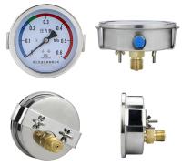 China Clamp Type Design 100mm Axial Hydraulic Oil Pressure Gauge for Precise Measurements for sale
