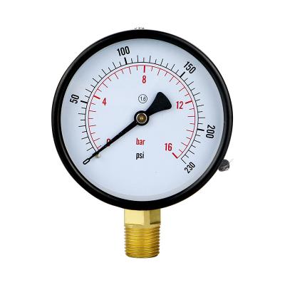 China 160 Bar Y100 Air Compressor Pump Pressure Gauge for 100mm Range Pressure Measurement for sale
