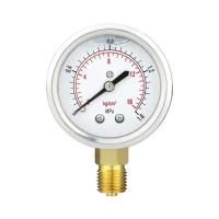 China 50mm Pressure Indicator Small Liquid Filled Pressure Gauge for Industrial Applications for sale