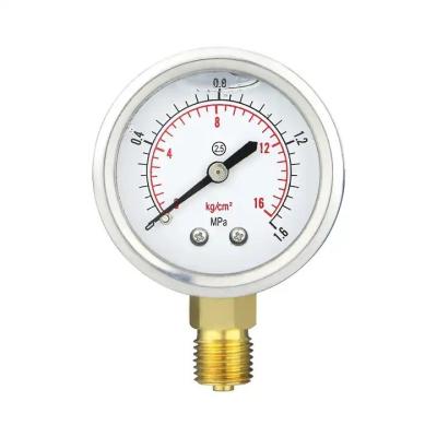 China 50mm Pressure Indicator Small Liquid Filled Pressure Gauge for Industrial Applications for sale