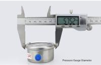 China 50mm Pressure Indicator Small Liquid Filled Pressure Gauge for Industrial Applications for sale