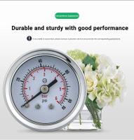 China 41.5mm Back Mounted Pressure Gauge for Water and Gas Applications in Biogas Systems for sale