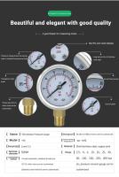 China ZG1/8 Thread 2 Inches Manometer NPT1/4 for Accurate Atmospheric Pressure Reading for sale