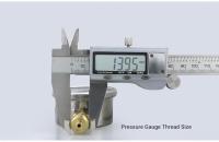 China 50mm Glycerine Filled Pressure Gauge for Industrial Applications -1-0-2.4bar Range for sale
