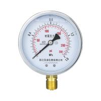 China Manufacturers Sales 100mm 60bar/Psi Bourdon Tube Glycerin Filled Oil Pressure Gauge for sale