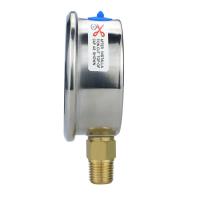 China Precision Stainless Steel Oil Pressure Gauge for Industrial 2.5% Accuracy Guaranteed for sale