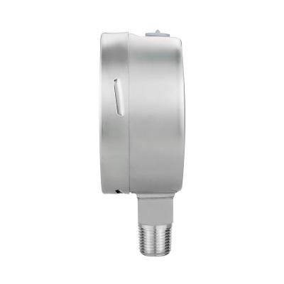 China Professional Y100BF 1/2 Thread Connection 100mm 600 Bar Pressure Gauge for Natural Gas for sale