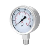 China Professional Y100BF 1/2 Thread Connection 100mm 600 Bar Pressure Gauge for Natural Gas for sale