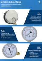 China YN100 400bar Shock Proof Manometer for Accurate Readings in 's Industrial Sector for sale